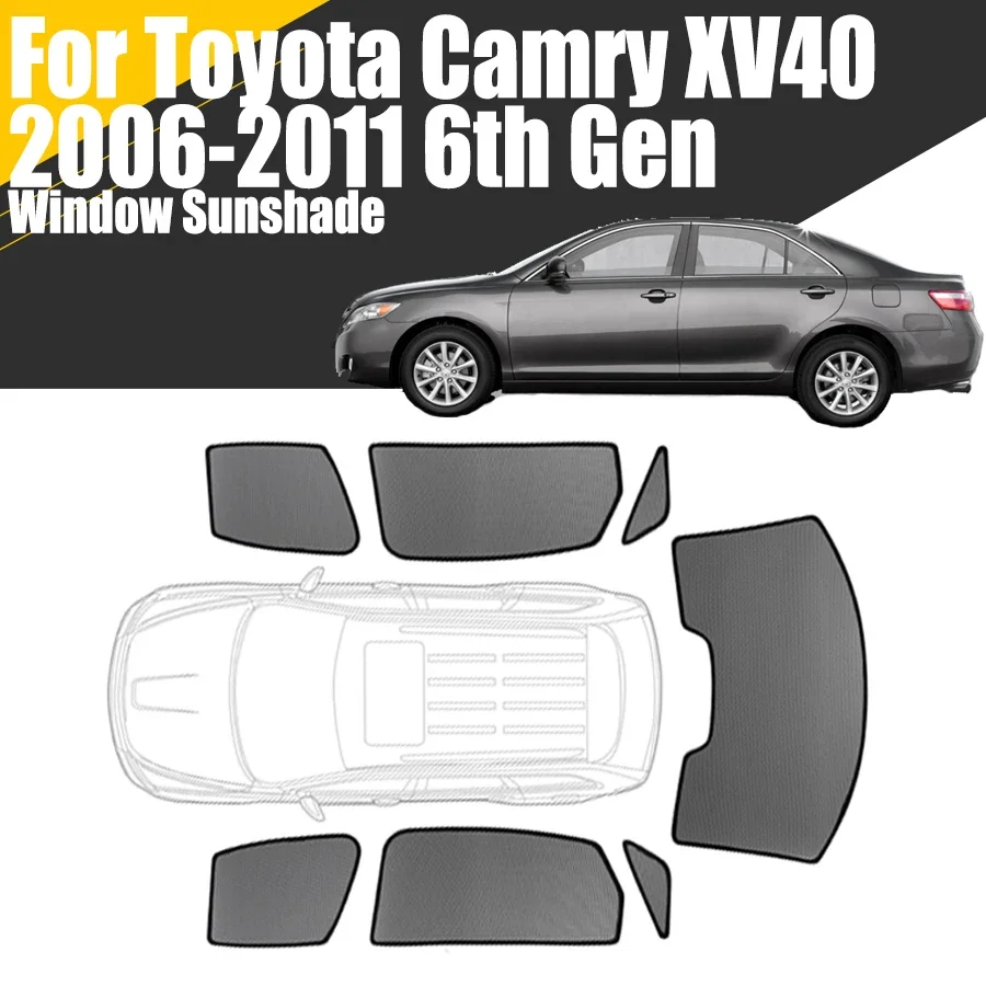 Custom-Magnetic-Car-Window-Sunshade-For-Toyota-Camry-Sedan-XV40-2006 ...