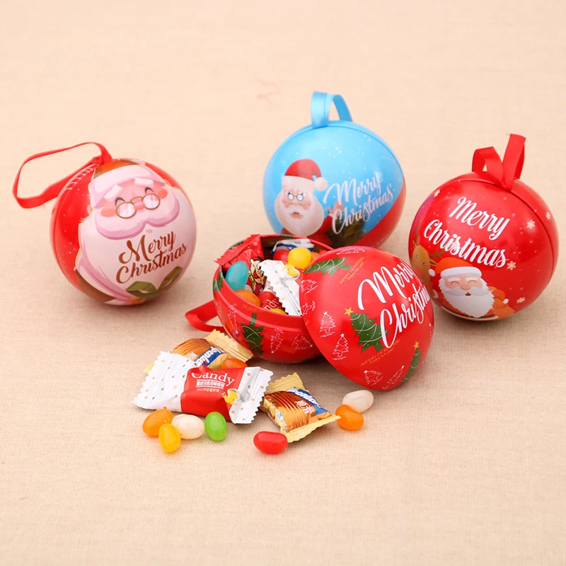 Christmas Balls Tree Decor 7 cm Ball Candy Jar Storage Xmas Tree ...