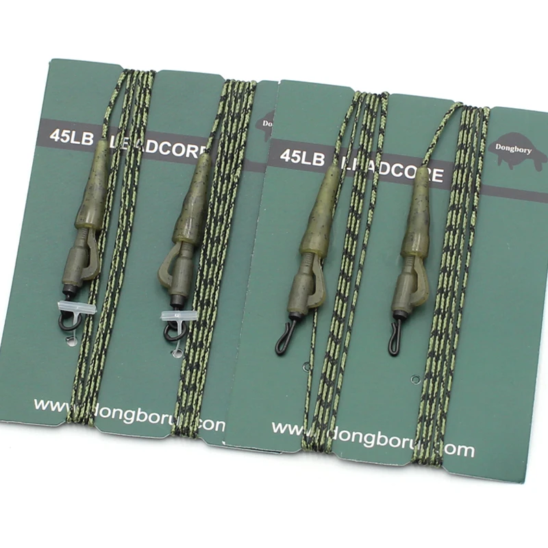 100Cm-Karpervissen-Lood-Core-Line-Leadcore-Loden-Clips-12-Gevlochten ...
