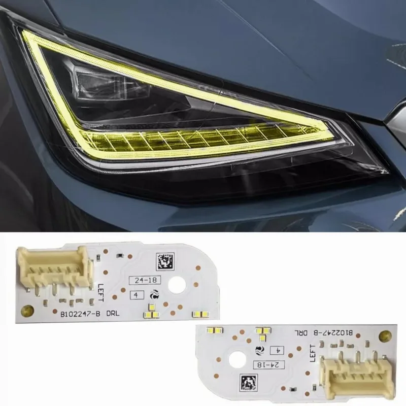 Placas LED DRL amarillas CSL para SEAT Ibiza Arona Arosa facelift 6F ...
