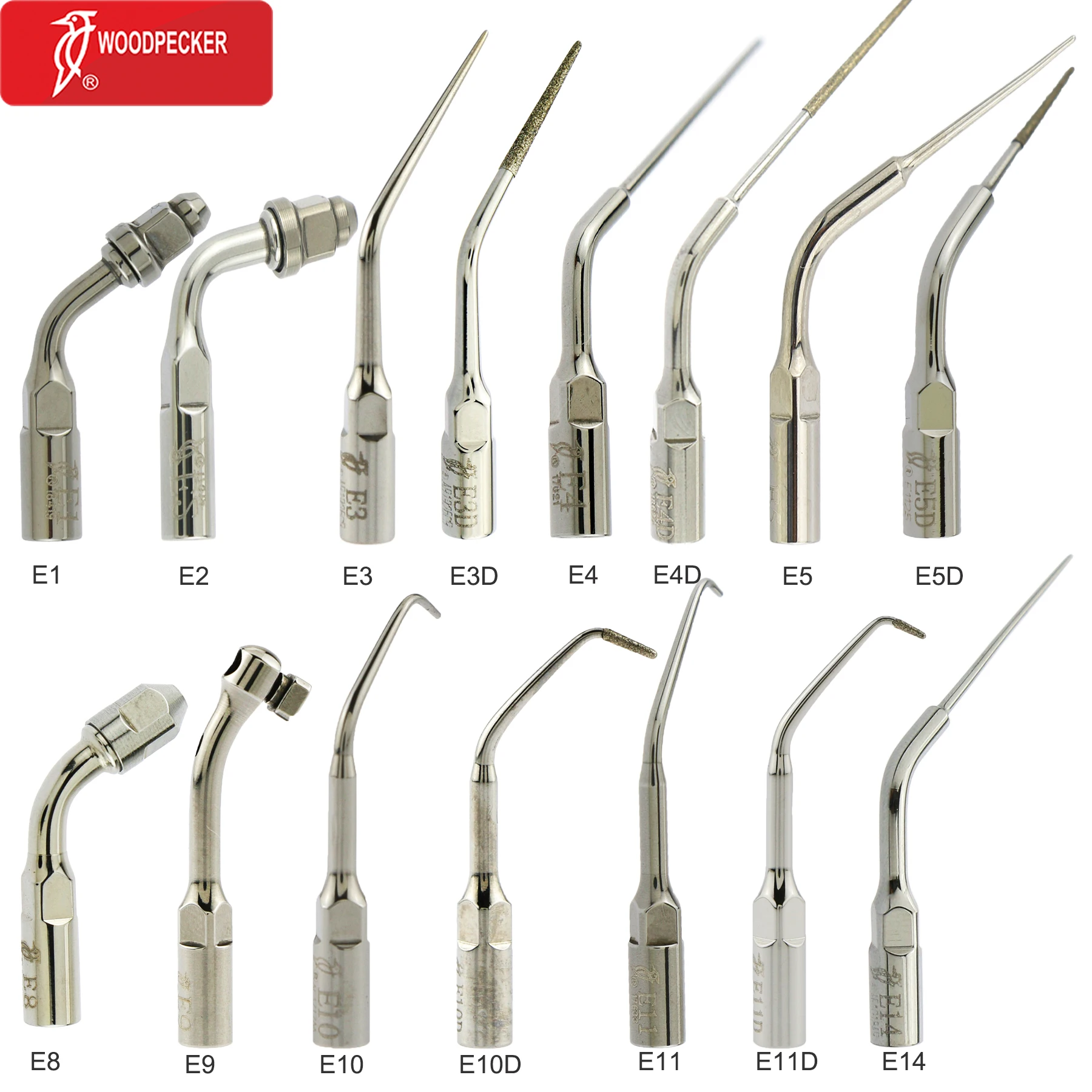 Woodpecker Dental Ultrasonic Scaler Tips Scaling Endo Tip Periodontics