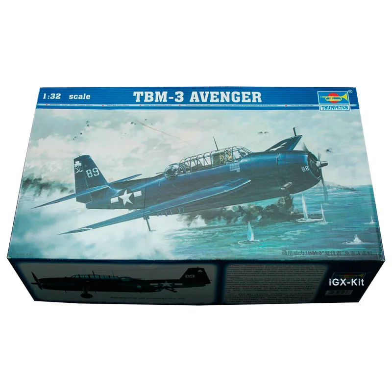 Trumpeter-02234-1-32-US-TBM-3-Avenger-Torpedo-Attack-Aircraft-Military ...