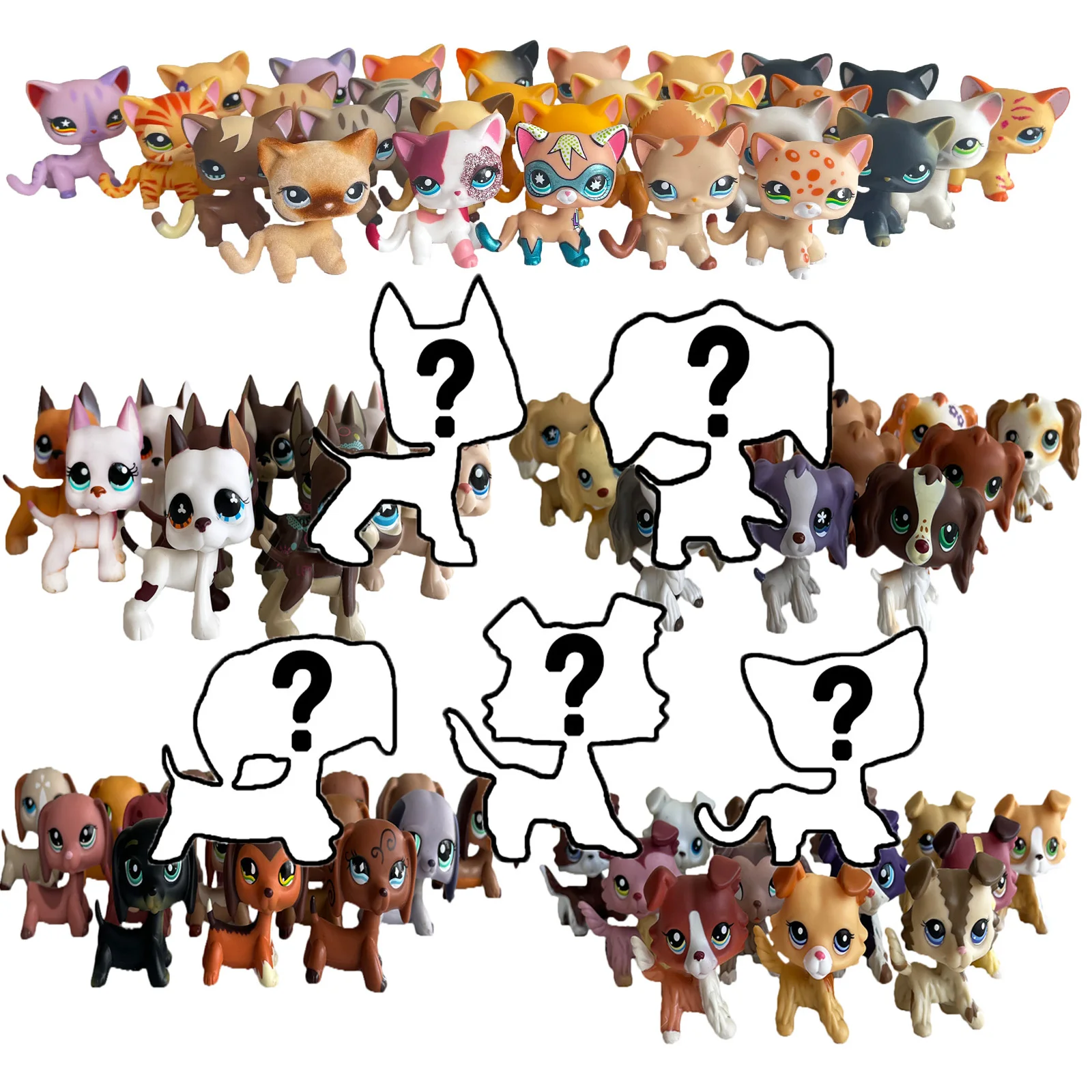 Rare-pet-Littlest-pet-shop-toy-cute-cats-great-dane-collie-dachshund ...