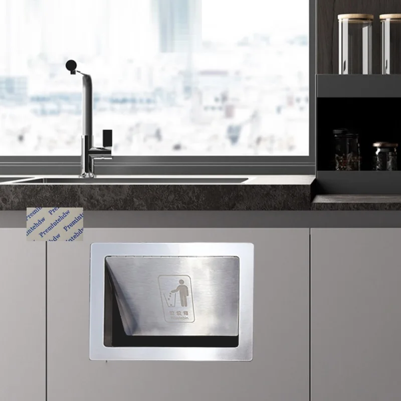 1Piece-304-Stainless-Steel-Rectanglar-Side-Mount-Trash-Chute-With ...