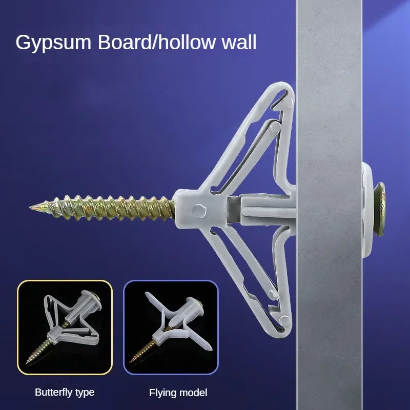 Nylon-Aircraft-Shape-Butterfly-Type-Plastic-Gypsum-Board-Anchors ...