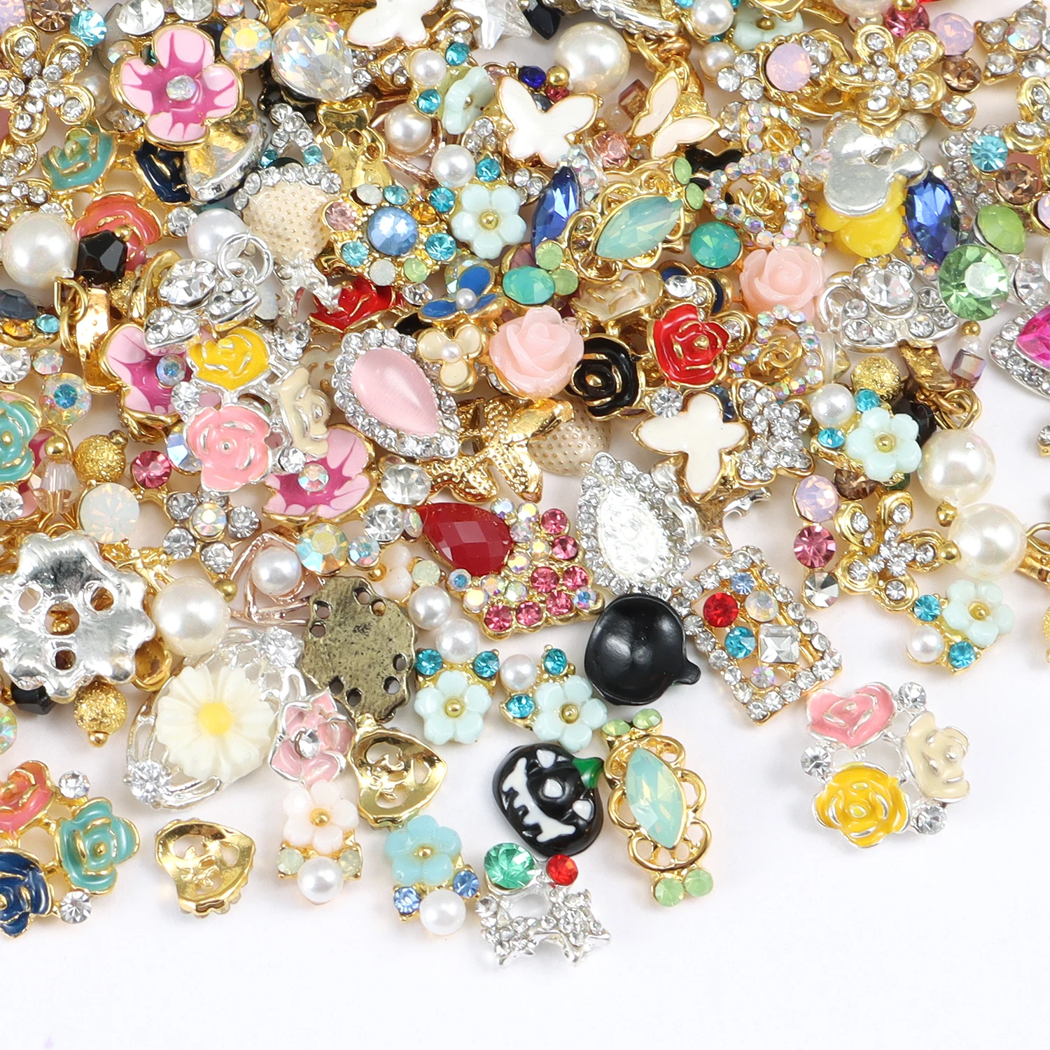 50pcs-lot-Alloy-Nail-Charms-Random-Mix-Styles-Crystal-Diamond ...