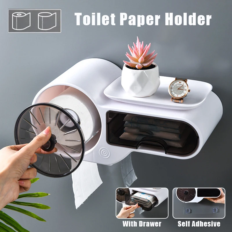 Waterproof Bathroom Tissue Box Waterproof Toilet Paper Dispenser Tissue ...