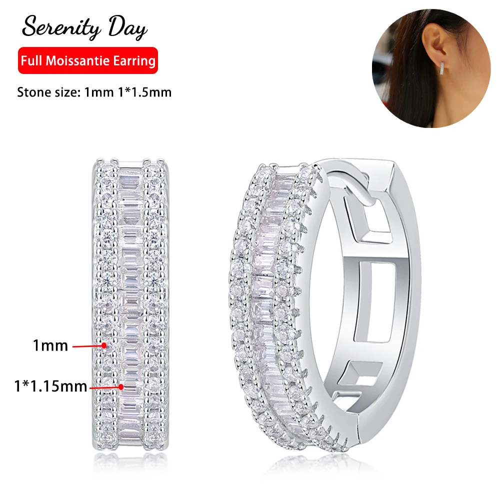 Serenity-D-Color-VVS1-Full-Moissanite-Earrings-For-Women-Wedding-S925-Silver-Hoop-Stud-Earring ...