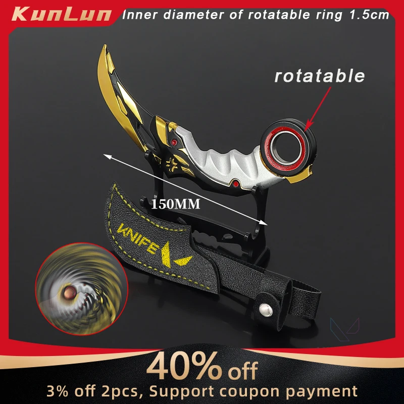 Valorant-Melee-Weapon-Champions-2021-Karambit-modelo-de-Metal-giratorio ...