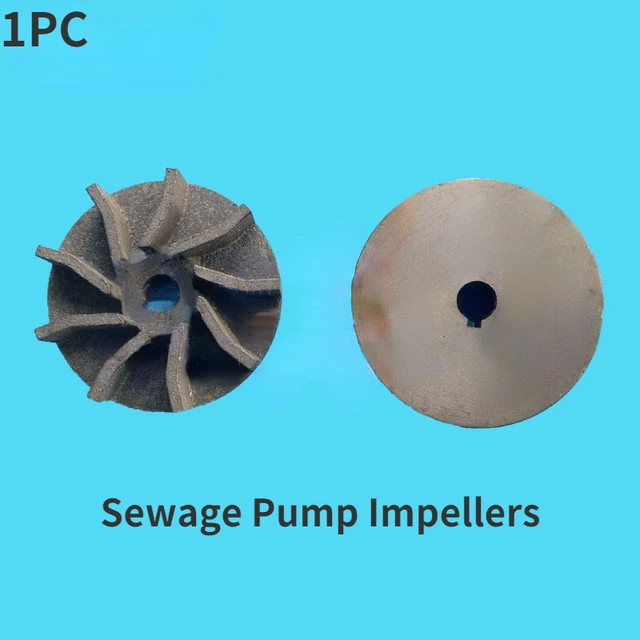 Non-clog Sewage Pump Impeller Iron Water Pump Impeller, 43% OFF
