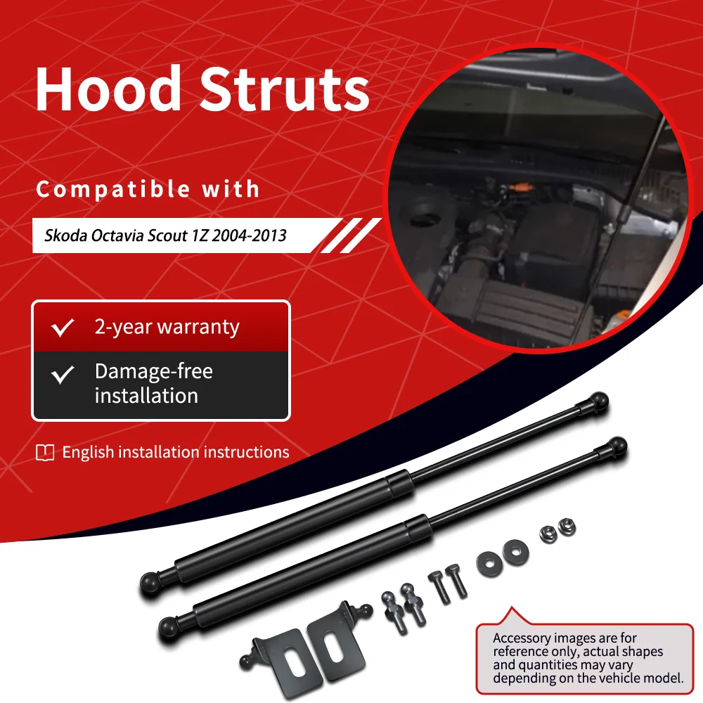 SEMTAY-Hood-Struts-Compatible-with-Skoda-Octavia-Scout-1Z-2004-2013 ...