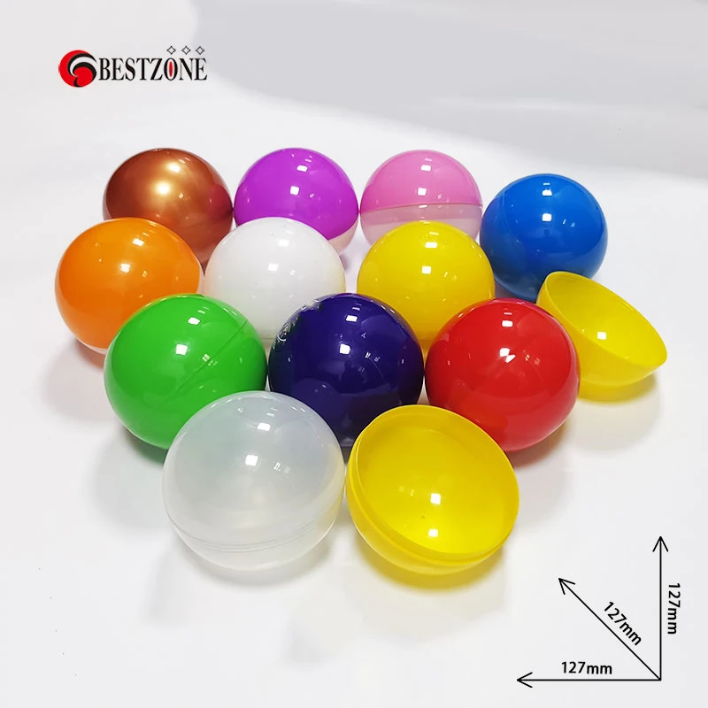 20cm Big Plastic Ball Empty Toy Capsules Half Colored Half Clear ...
