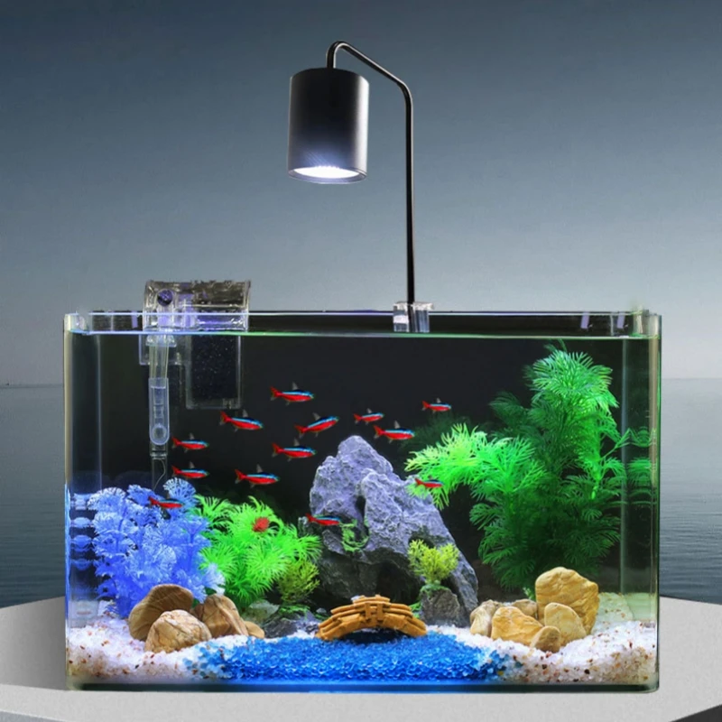 LED-Fishbowl-Aquarium-Light-Aquatic-Plant-Lamp-Grass-Tank-Lamp-Clip ...