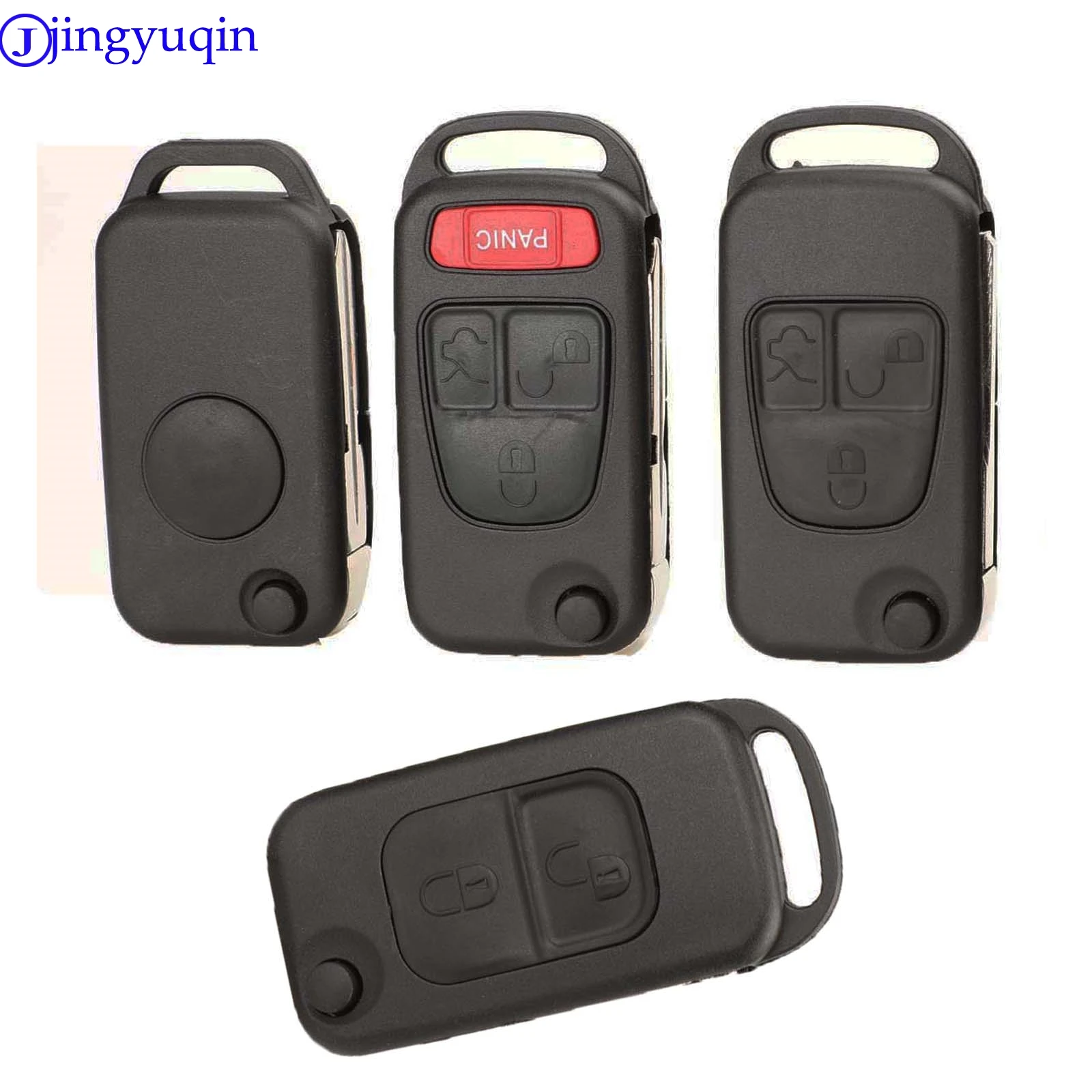 jingyuqin 1/2/3/4 Buttons Car Remote Folding Flid Key Shell Cover For ...