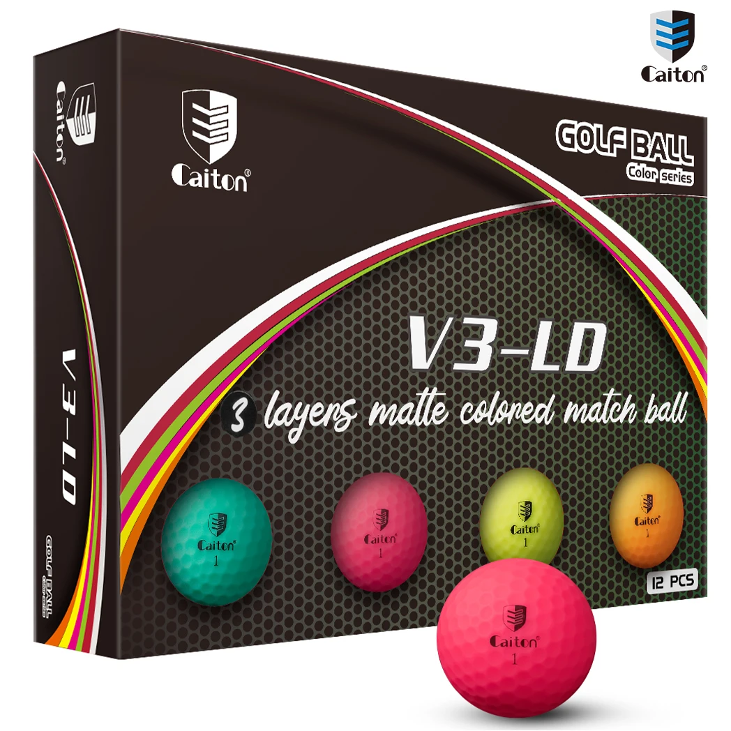 Colored-Matte-Pro-Golf-Balls-12-3-Pcs-High-Perf-3-Layer-Struct-332 ...