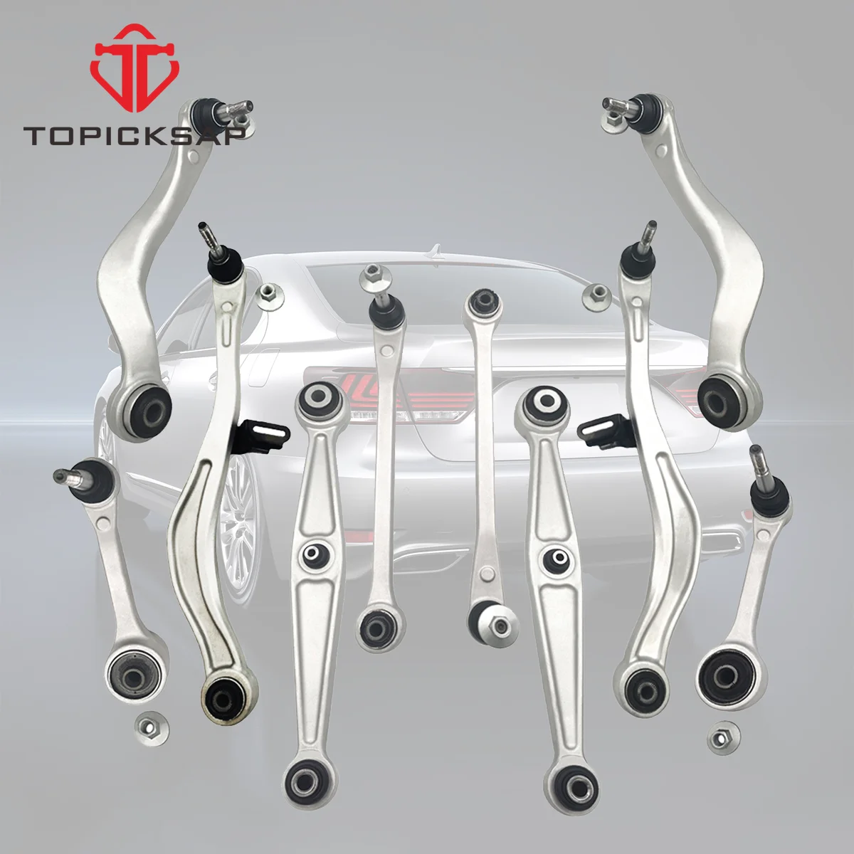 TOPICKSAP Rear Lower Left Right Control Arm Lateral Link 10pcs Set Kits ...