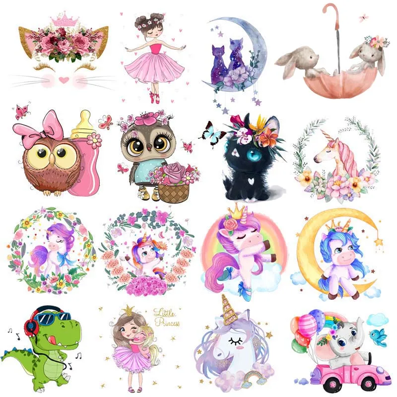 Thermal Transfer Patch Unicorn | Unicorn Heat Transfers Clothes - Cute ...