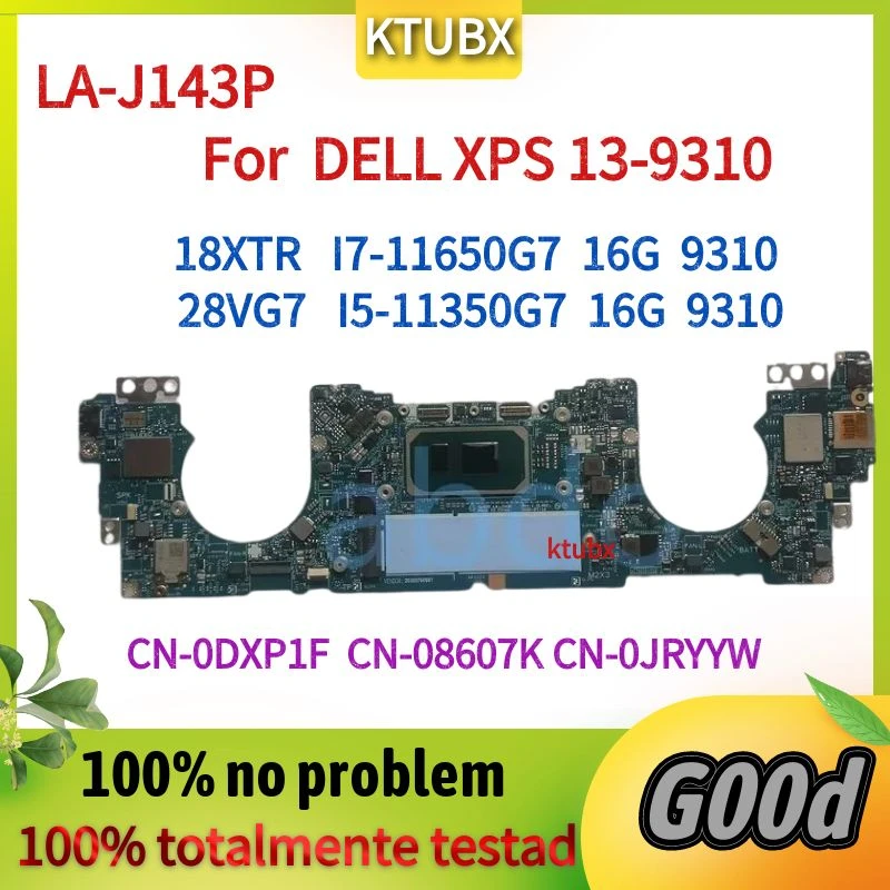 Dell Xps 13 9310 Portable Laptop Motherboard.la-j143p Motherboard.with ...