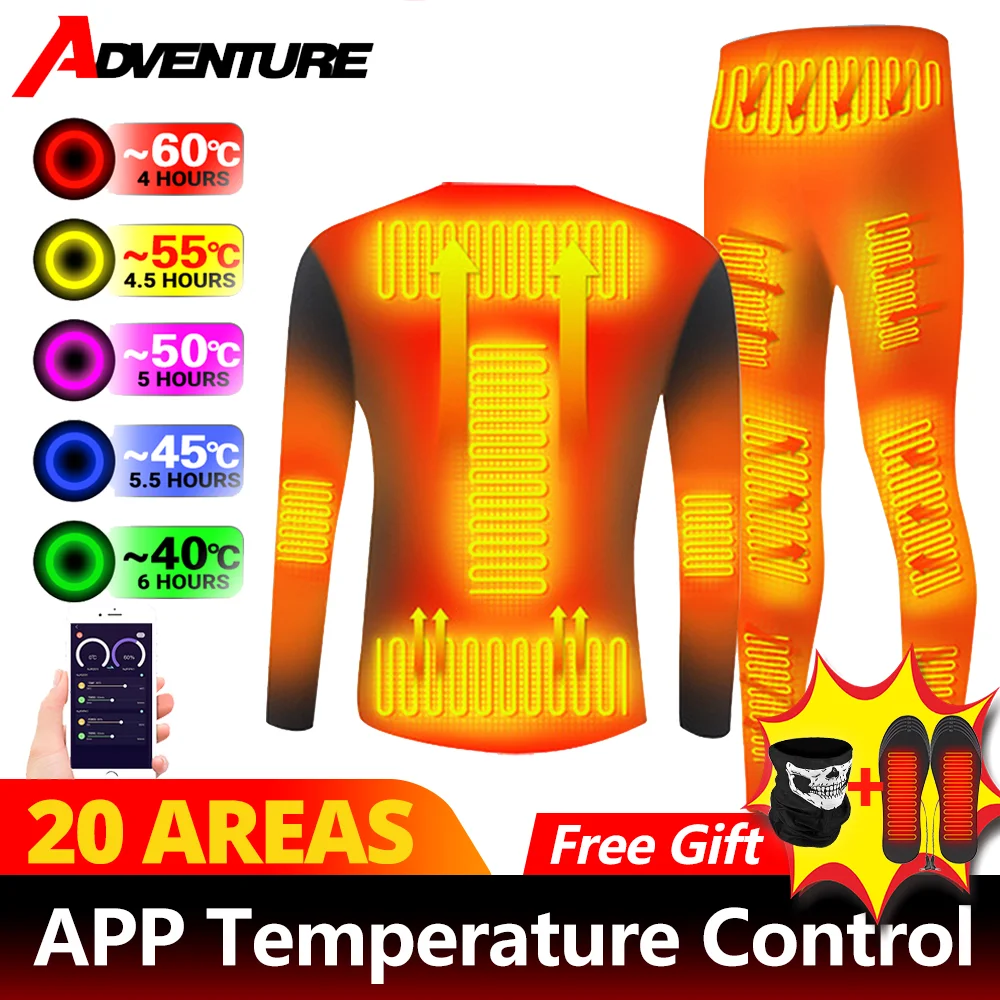 Heated-Underwear-Motorcycle-Jacket-USB-Battery-Powered-Smart-Phone-APP ...