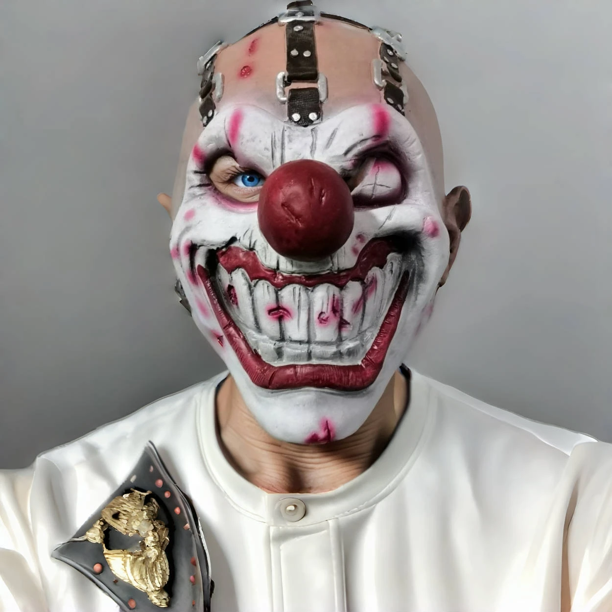 Evil-One-eyed-Clown-Mask-Halloween-Horror-Fancy-Dress-Party-Twisted ...
