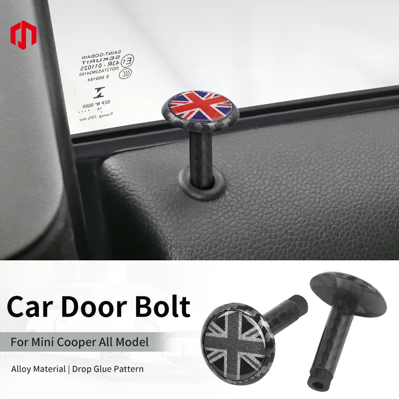 Carbon Fiber Car Door Pin Decorative For Mini Cooper S JCW F56 F60 F55 ...