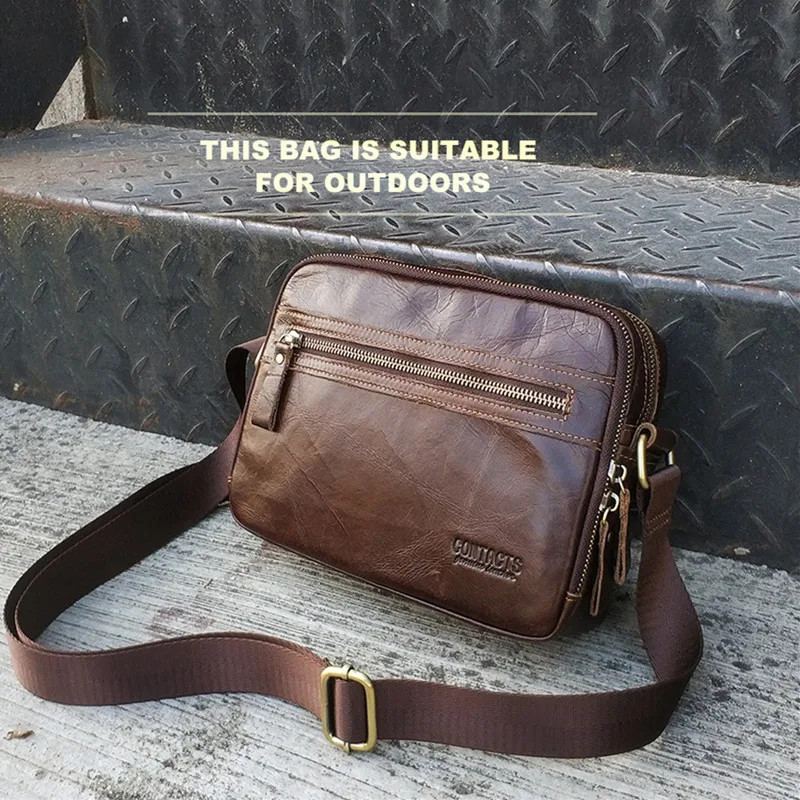 Fashion-Genuine-Leather-Men-s-Shoulder-Messenger-Bag-Vintage-Cowhide ...