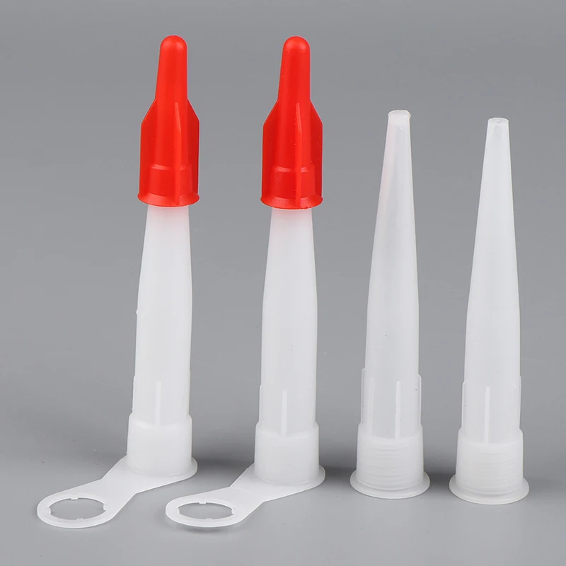 10PCS-Spare-Silicone-Tube-Nozzle-Cap-Re-sealable-Mastic-Cartridge-Spare ...