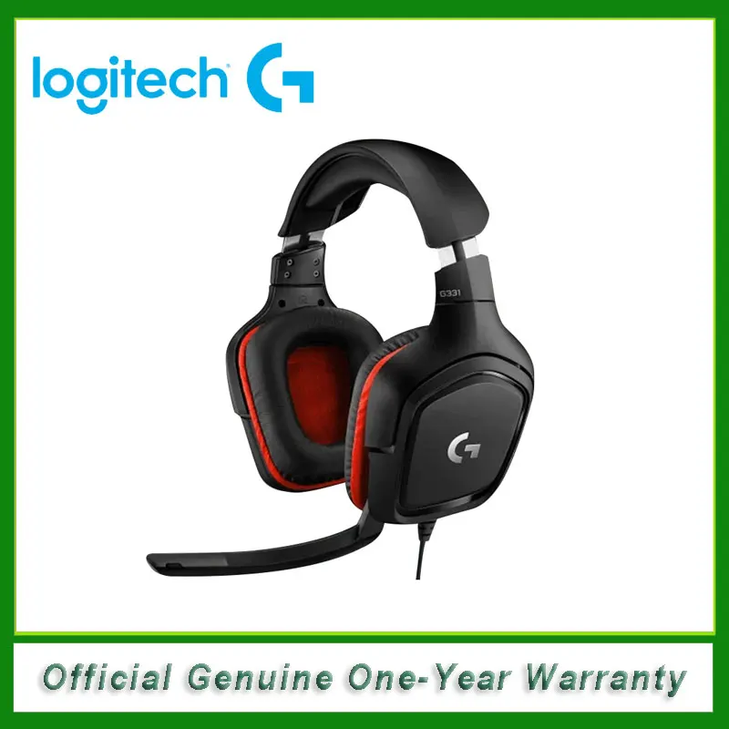 Original-Logitech-G331-Gaming-Wired-Headset-Surround-Sound-Foldable-Noise-Cancelling-Microphone ...