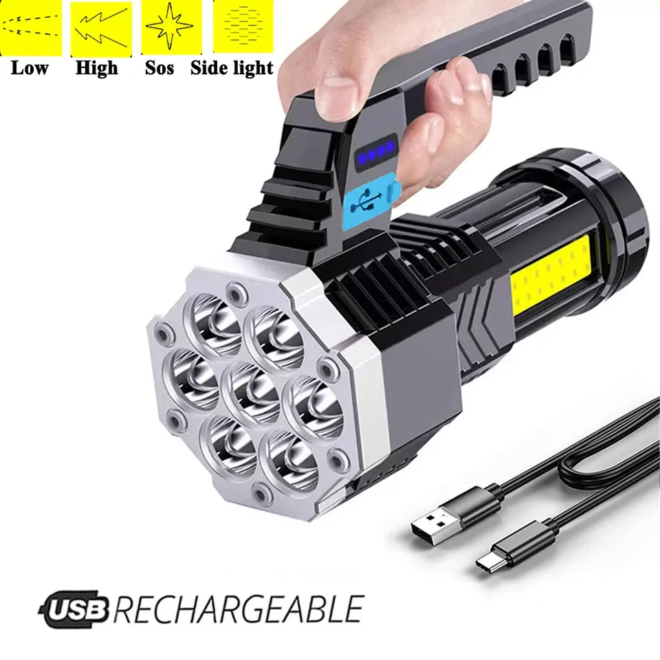 High-Power-4000LM-5LED-7LED-Outdoor-Handheld-Lamp-Camping-Portable-USB ...