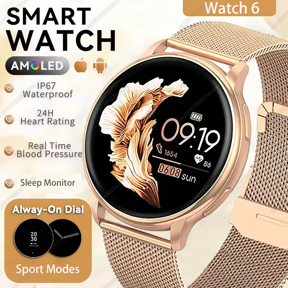 Bluetooth Call Smart Watch 6 Heart Rate Custom Dials Sports Men Women ...
