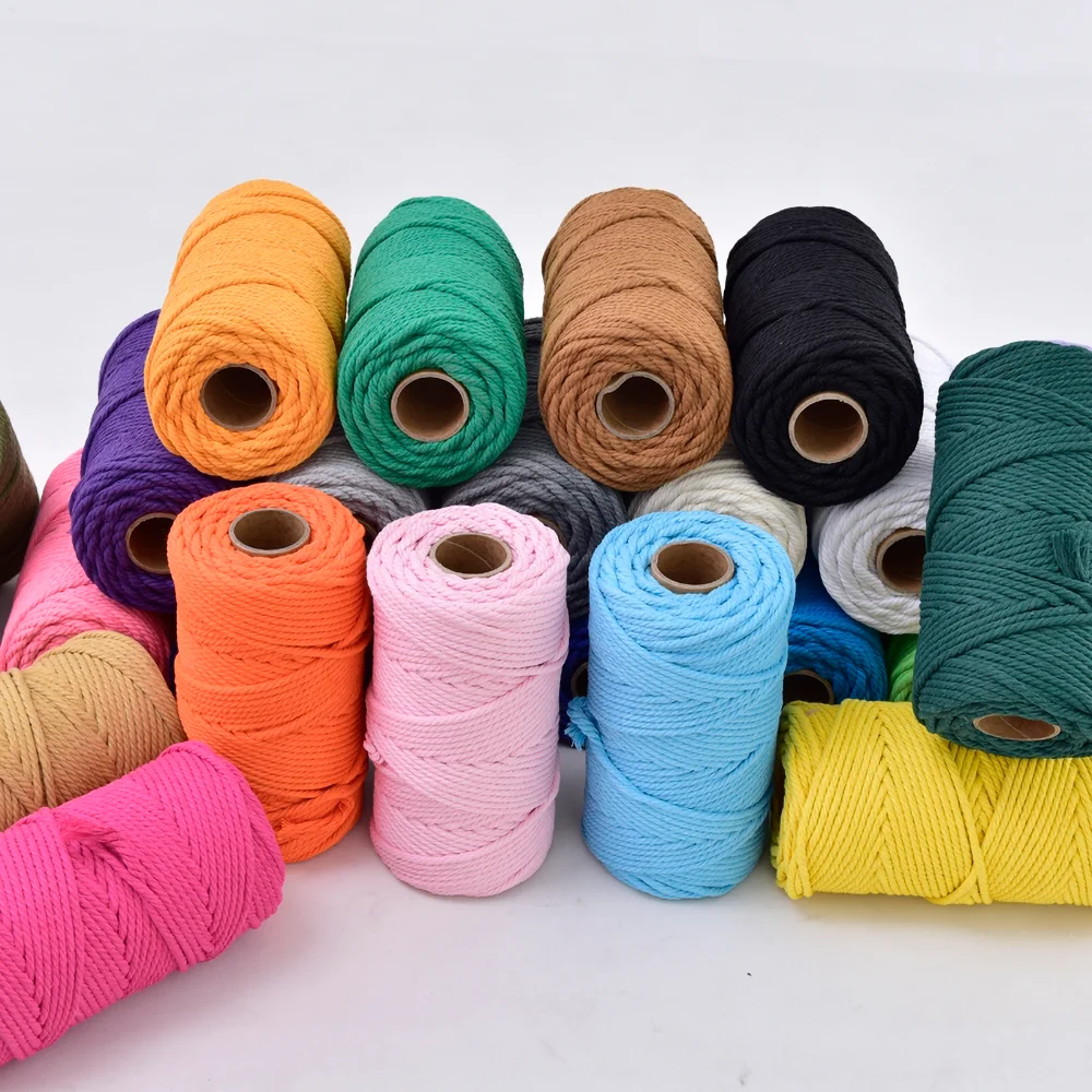 Cotton Thread 5mm Macrame | Cotton Thick Binding Cord | Thick Woven ...