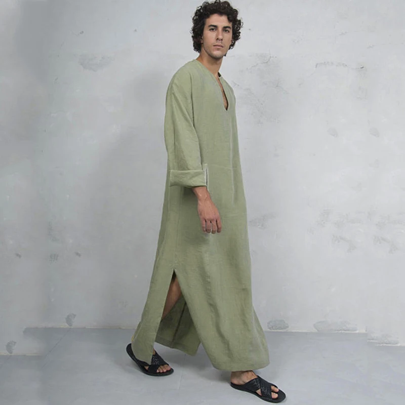 Thobe Men Muslim Kaftan | Thobe Muslim Men Clothing | Thobe Arab Dress ...