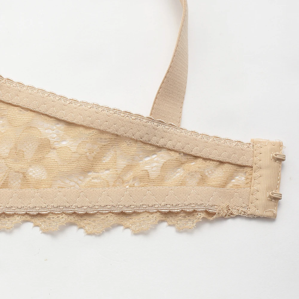 Soutien-gorge,Soutien-gorge push-up en dentelle pour femme,bralette grande taille,bonnet fin ...