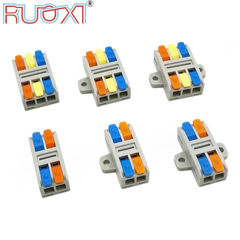 Terminal, conector de cabo pequeno, 2 em 2 para fora, 3 em 3 para fora ...