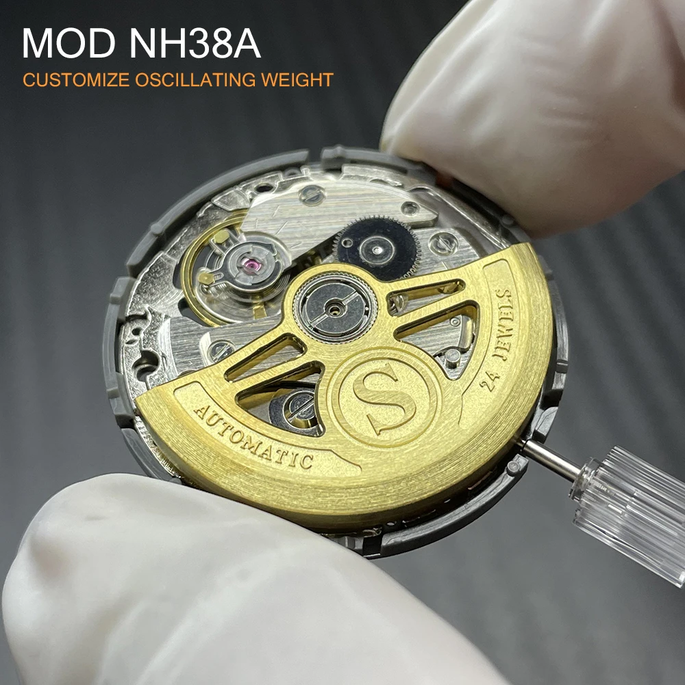 Modified Nh38a Mechanical Movement With Custom Golden S Rotor High ...