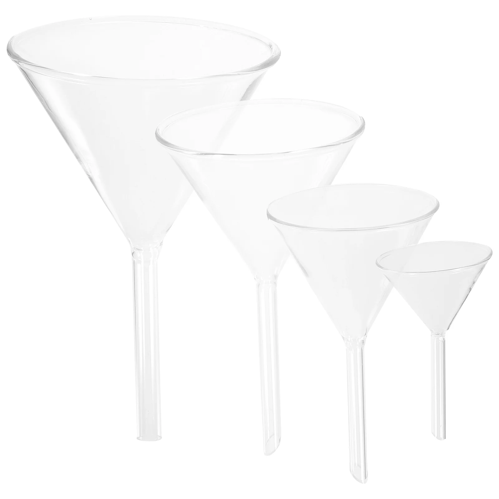 4pcs-Science-Experiment-Funnels-Clear-Glass-Filling-Funnels-Laboratory ...