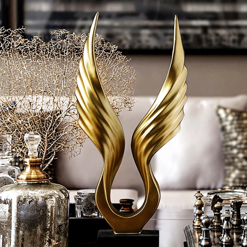 Golden-Angel-Wings-Ornamentos-para-o-Quarto-das-Crian-as-guia-Asas-Trof ...