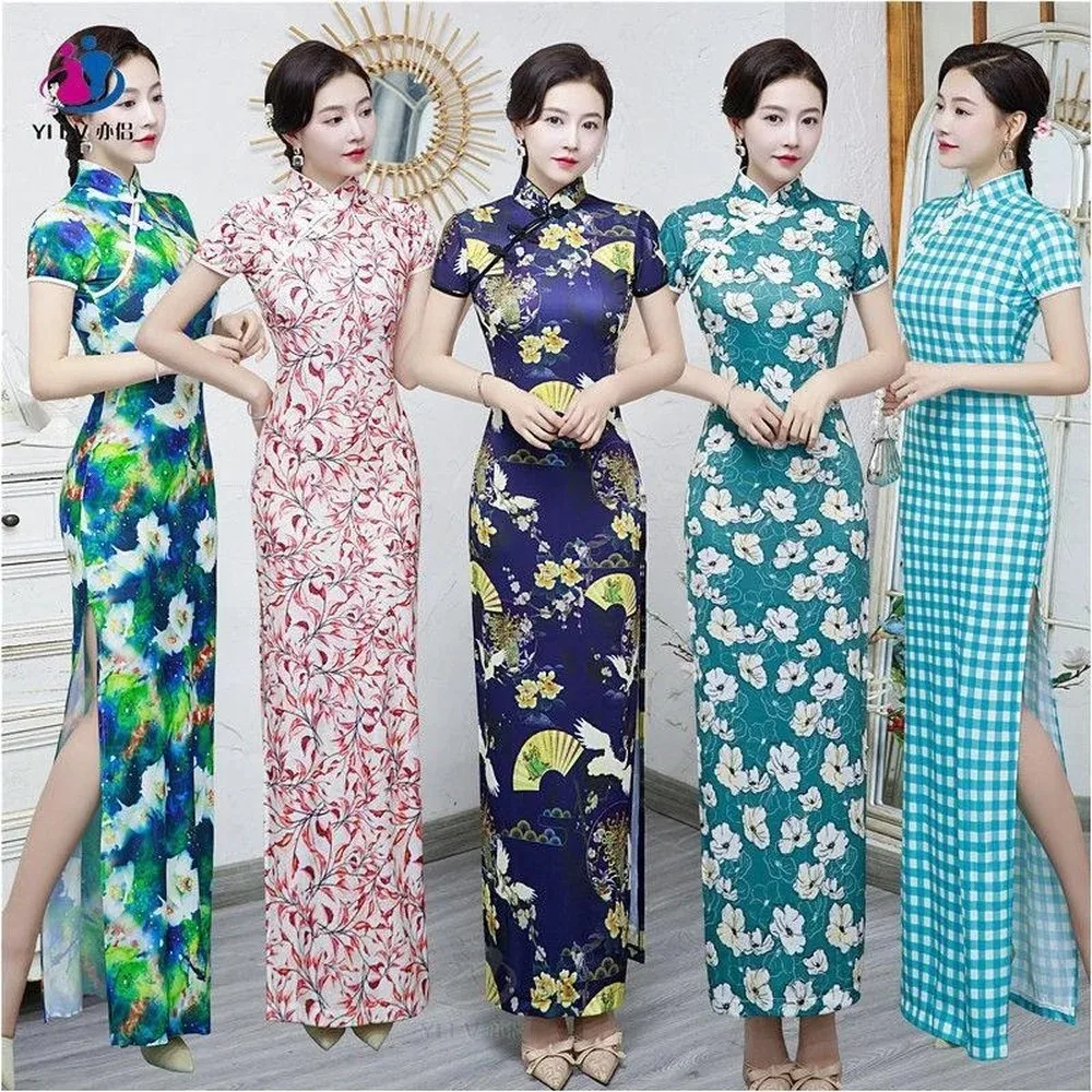Sexy-Women-s-Traditional-Chinese-Dress-Slim-Elegant-Floral-China-Dress ...