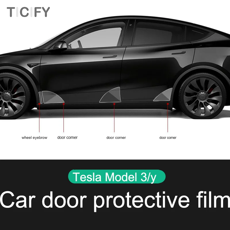 tesla-y-paint-protection-film-door-2-side-invisible-wear-resistant-TPU ...