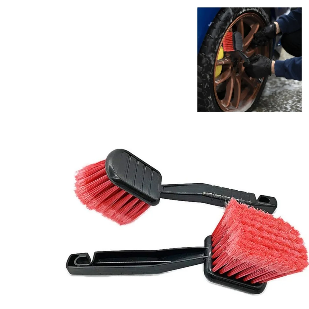 1PCS Soft Bristle Car Wash Wheel Tire Brush For Car Rim Cleans Tires ...