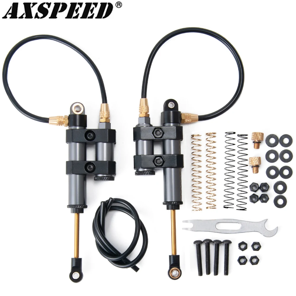 Axspeed 2pcs Piggyback Internal Spring Shock Absorber Damper For Axial ...