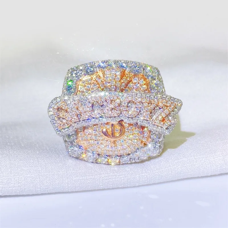 Custom-Two-toned-S925-Hand-Setting-Vvs-Moissanite-Diamond-Champion ...