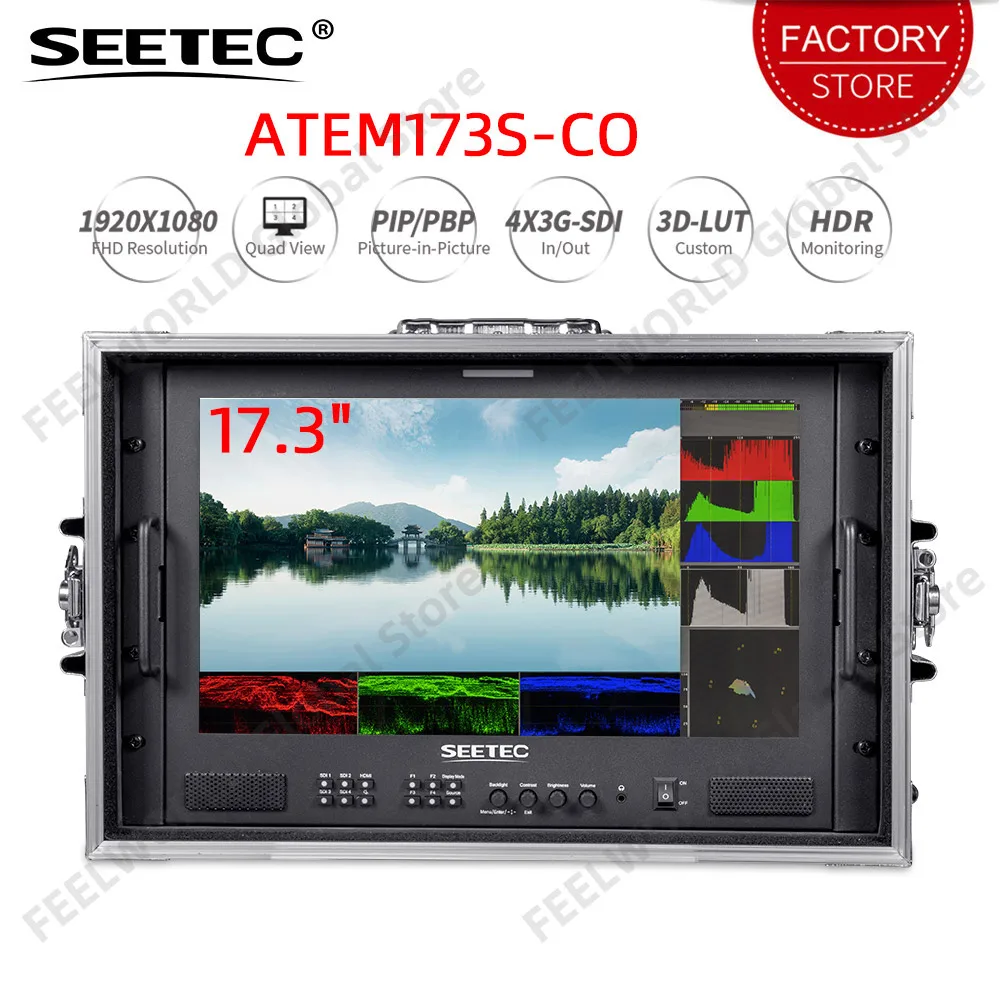 SEETEC-ATEM173S-CO-17-3-Inch-Multi-Camera-Broadcast-Carry-on-Monitor-3D ...