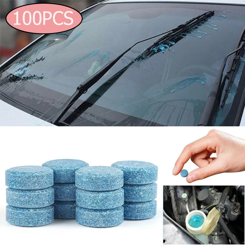 100Pcs-Car-Effervescent-Tablets-Solid-Windshield-Cleaner-Windscreen ...