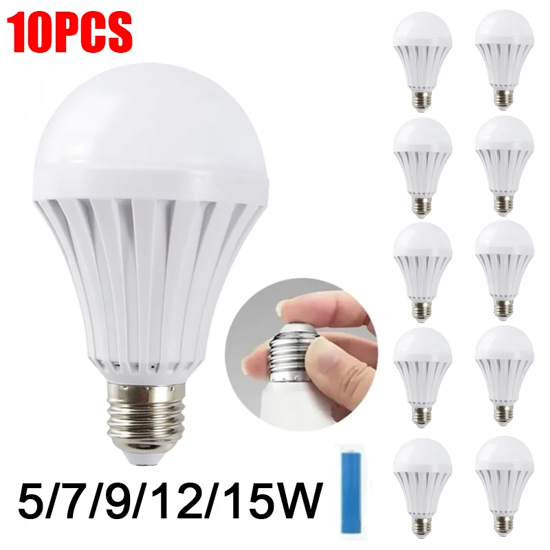5W-15W-LED-Emergency-Light-Bulb-Handheld-Charging-Energy-Saving-Light ...