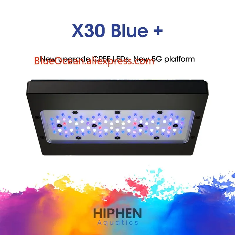 X30-Blue-215W-CREE-LEDs-Full-Spectrum-WiFi-APP-Remote-Control-Saltwater ...