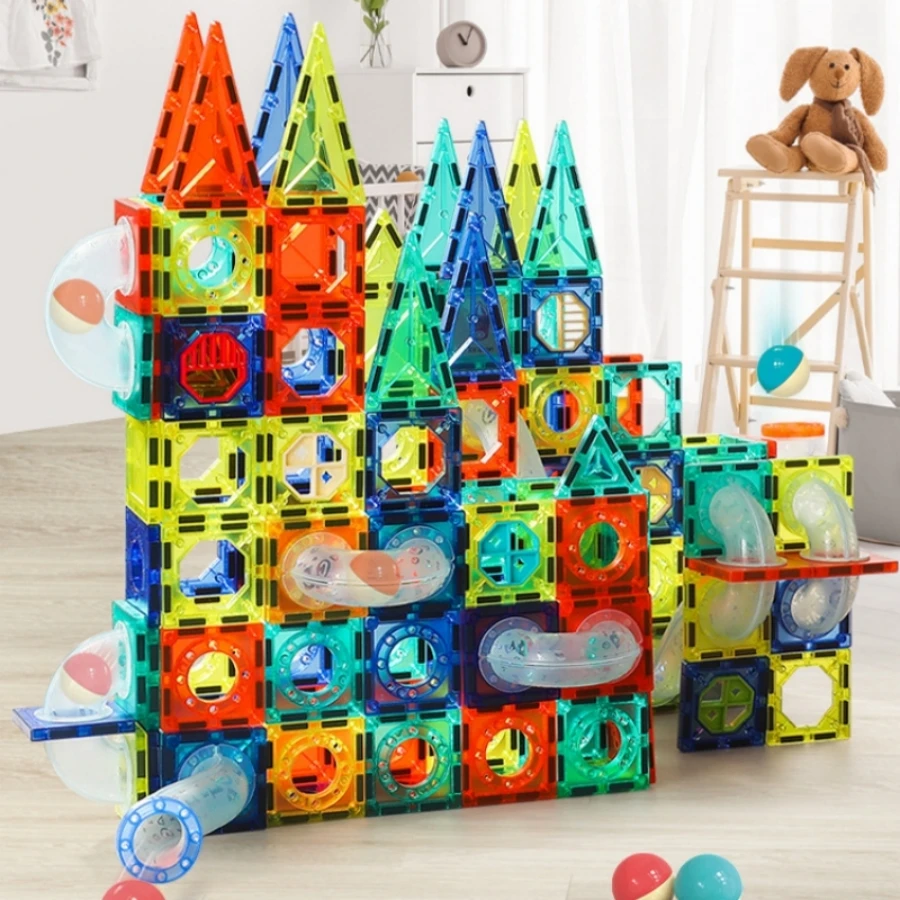 Tubo-magn-tico-folha-Building-Blocks-Playset-Brinquedos-Educativos-para ...