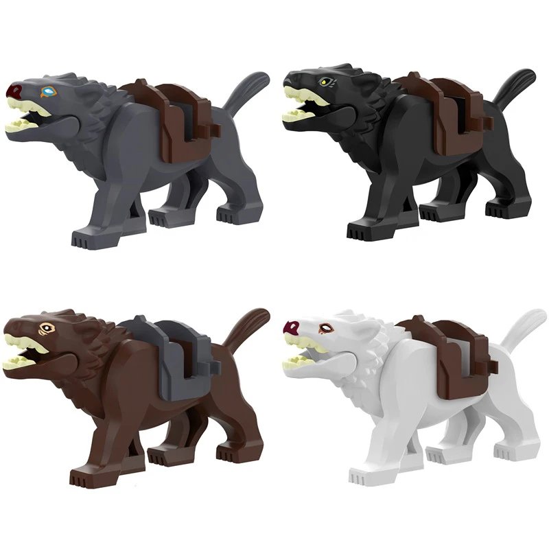 MOC-1PCS-The-Middle-Ancient-Wolf-Mount-Building-Block-For-Lordesd-Ring ...