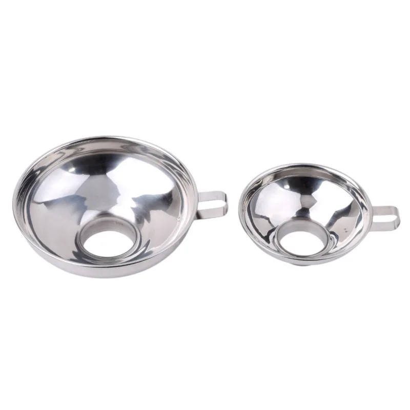 New-Stainless-Steel-Funnel-Household-Extra-Large-Caliber-Funnel-Wide ...