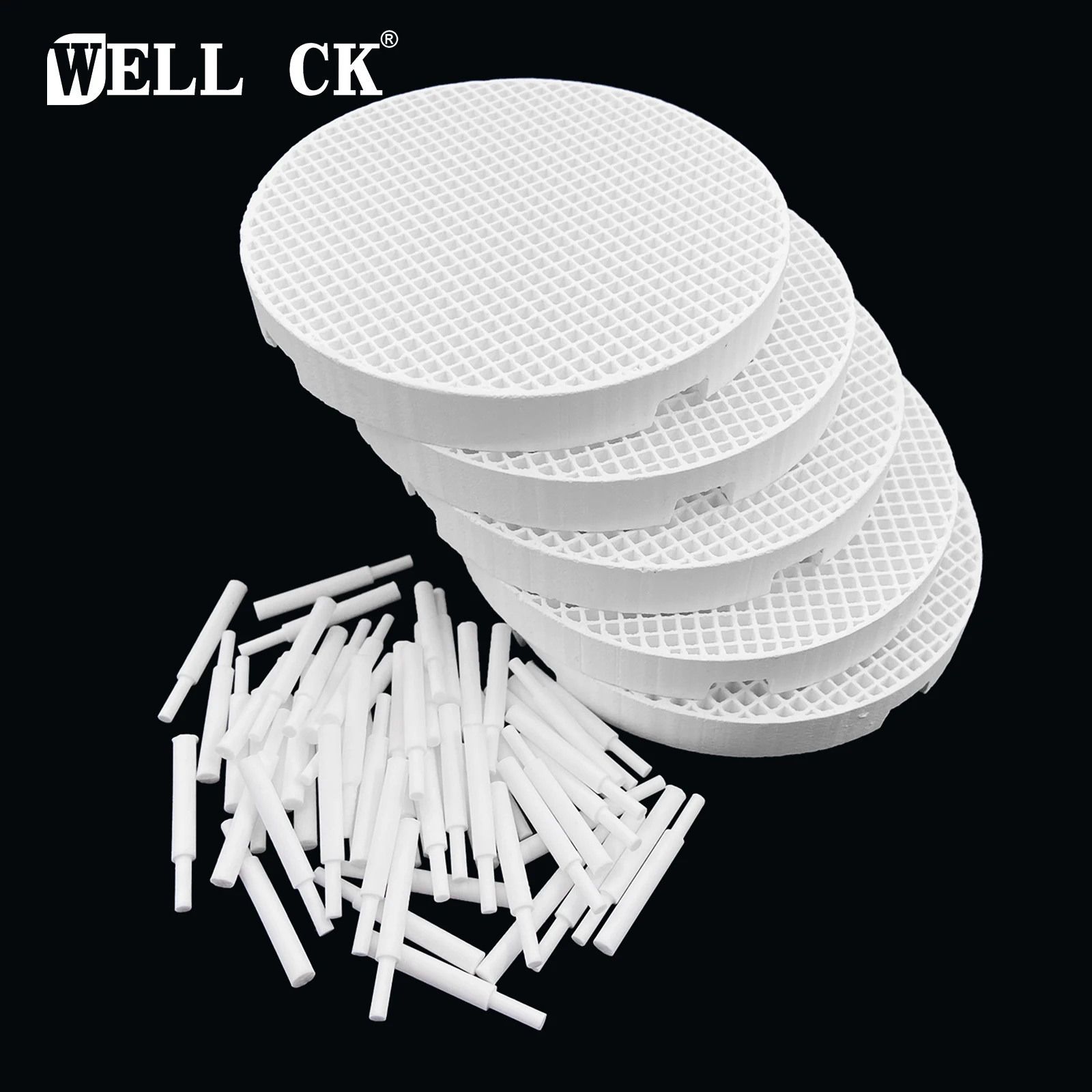 WELLCK Dental Lab Honeycomb Firing Trays and Zirconia Ceramic Pins ...